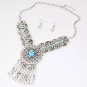 Jewelry | Gypsy Nature Stone Tassel Set | Poshmark